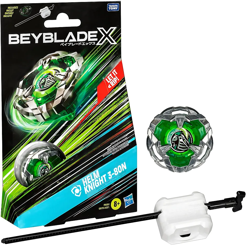 meinspielzeug - Beyblade X Starter Pack Helm Knight 3-80N | Battling Tops