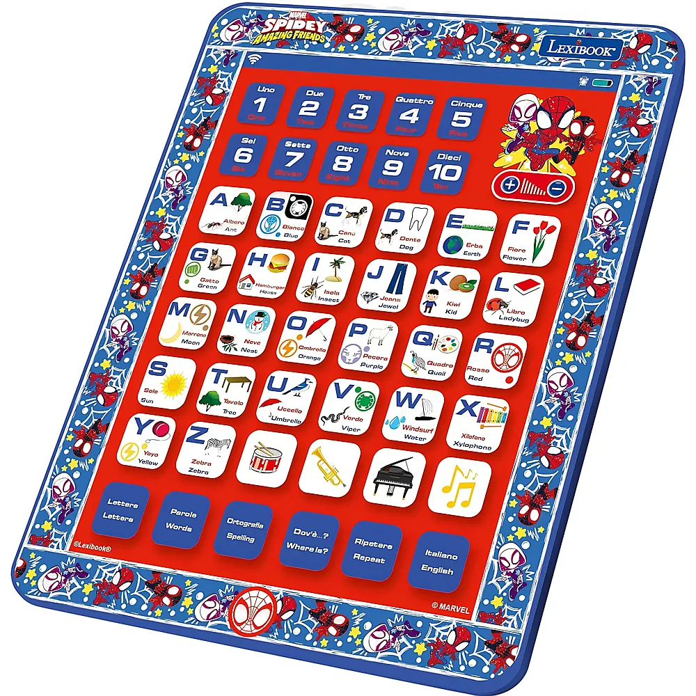 meinspielzeug - Lexibook Spiderman Spider-man Bilinguales Lerntablett ...