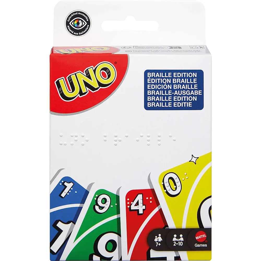 meinspielzeug - Mattel Games UNO UNO Braille | Kartenspiele