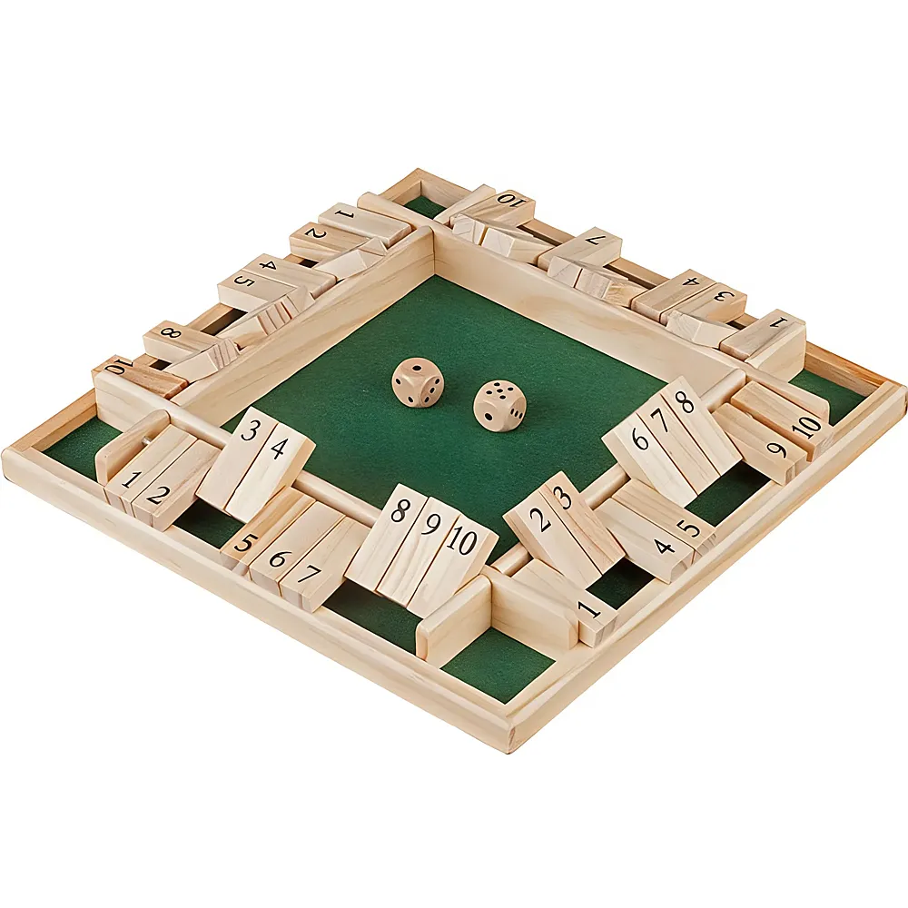 meinspielzeug - Philos Spiele Shut the Box, 10er | Würfelspiele