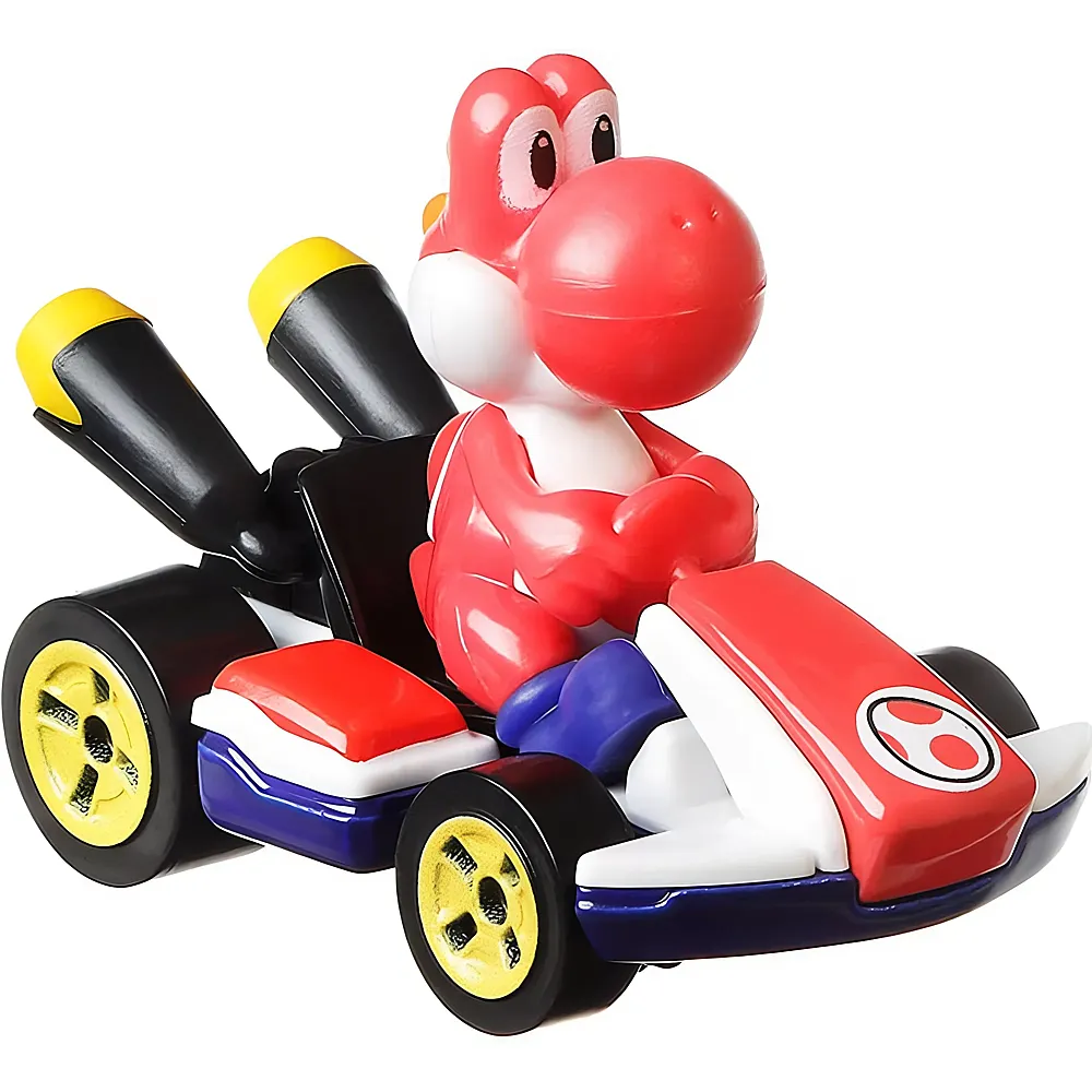 meinspielzeug - Hot Wheels Super Mario Die-Cast Yoshi Rot 1:64 | Autos