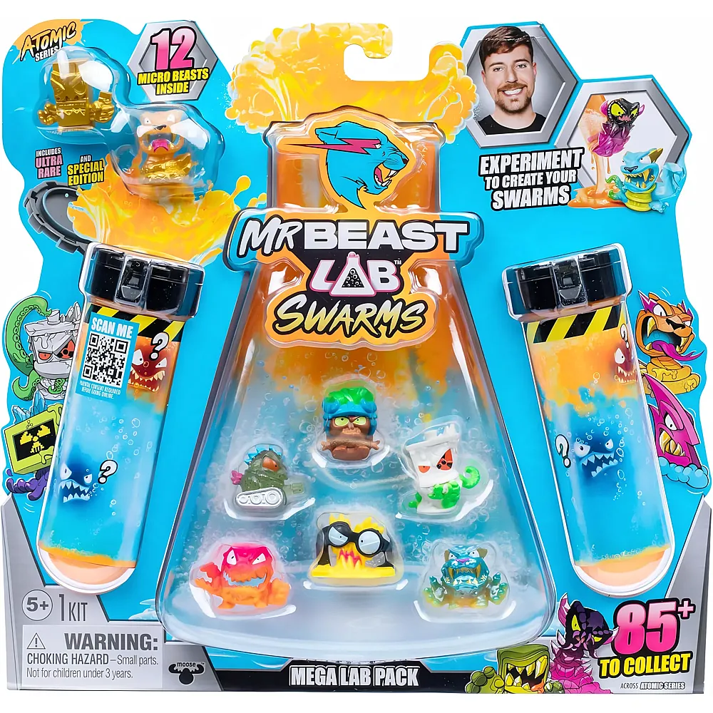 meinspielzeug - Moose Toys MrBeast Lab Swarms, Atomic-Serie, Mega-Labor ...