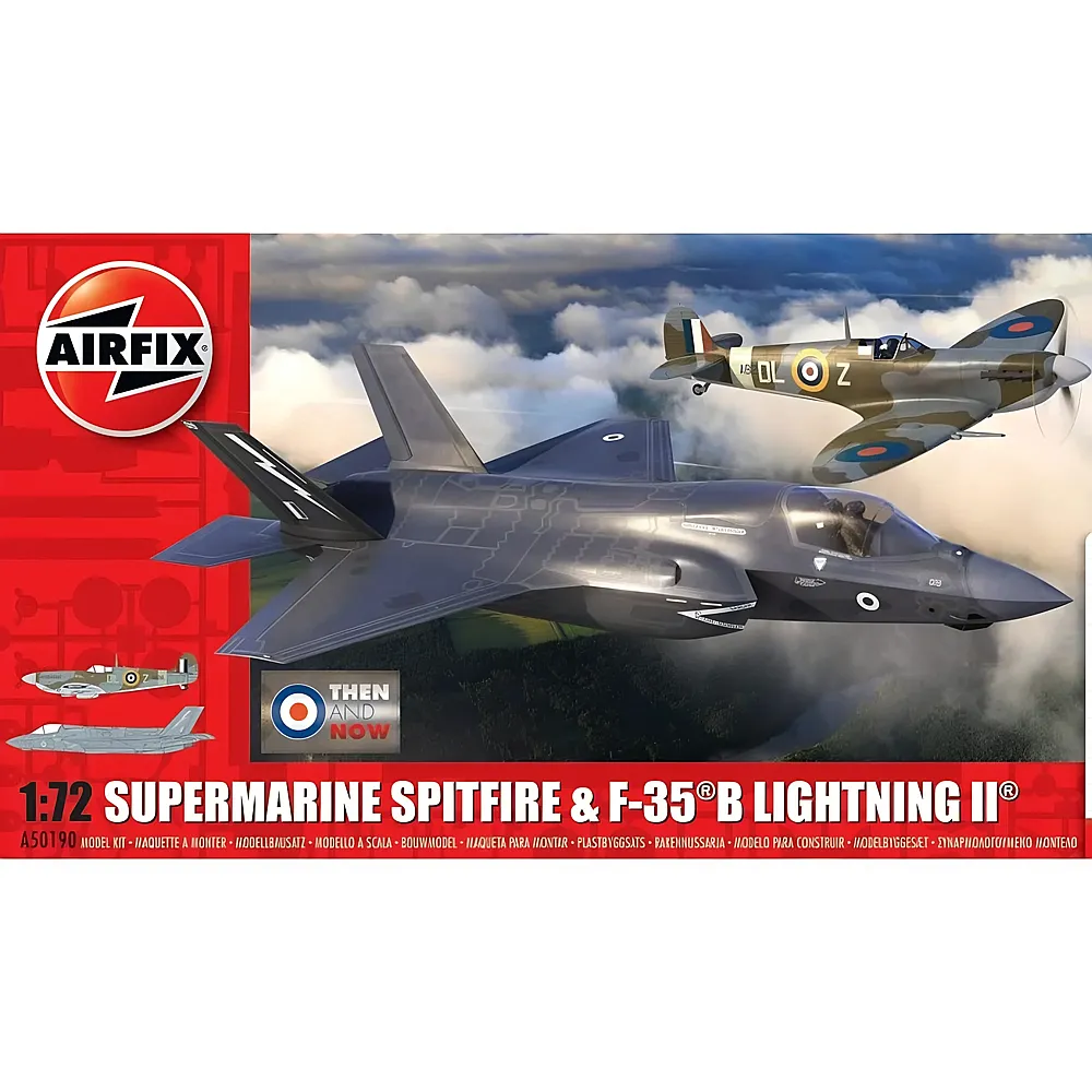 meinspielzeug - Airfix 'Then and Now' Spitfire Mk.Vc & F-35B Lightning II | Modellbausatz Flugzeuge