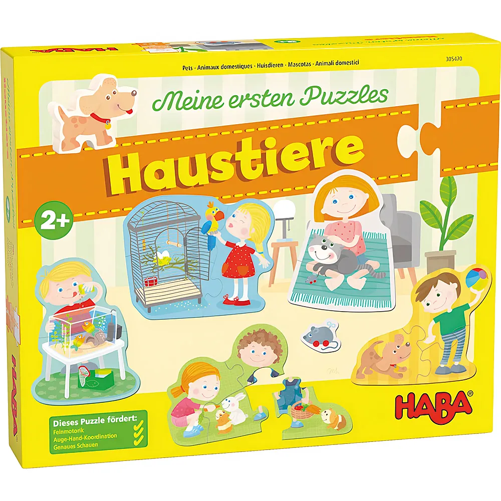 meinspielzeug - HABA Puzzle Haustiere | Kleinkind-Puzzle