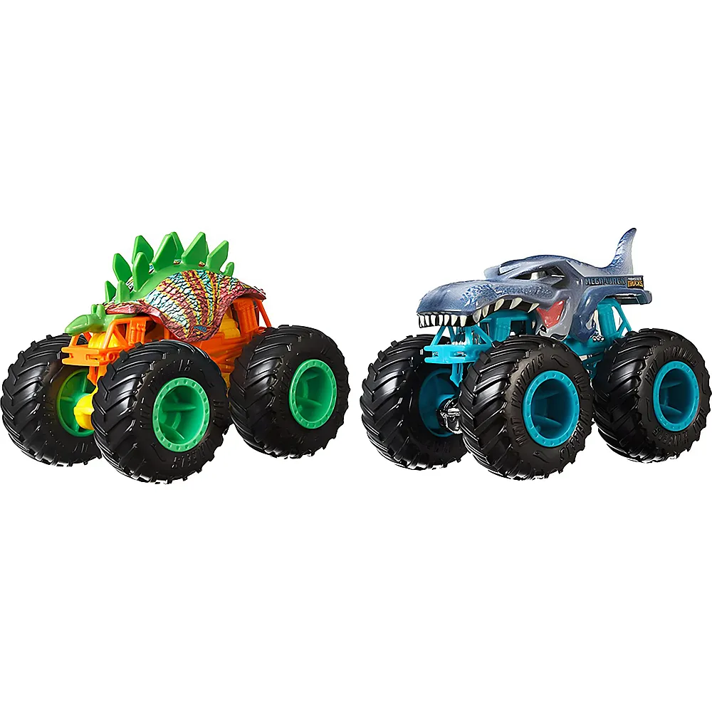 Hot Wheels Monster Trucks Motosaurus vs. Mega Wrex 1:64 | Autos